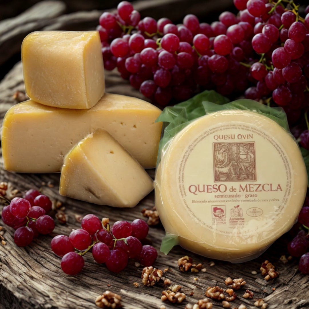 Queso Ovín de Vaca y Cabra (500gr) – El Almacen del Trasgu